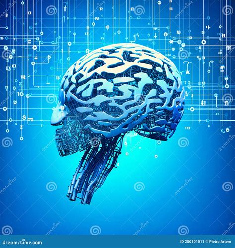 Artificial Intelligence Brain And Program Code Generative Ai Stock