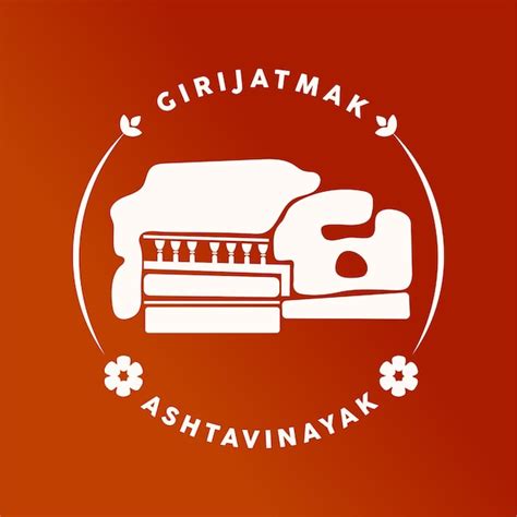 Ícone De Vetor Do Templo Girijatmak Ganapati ícone De Ashtavinayak