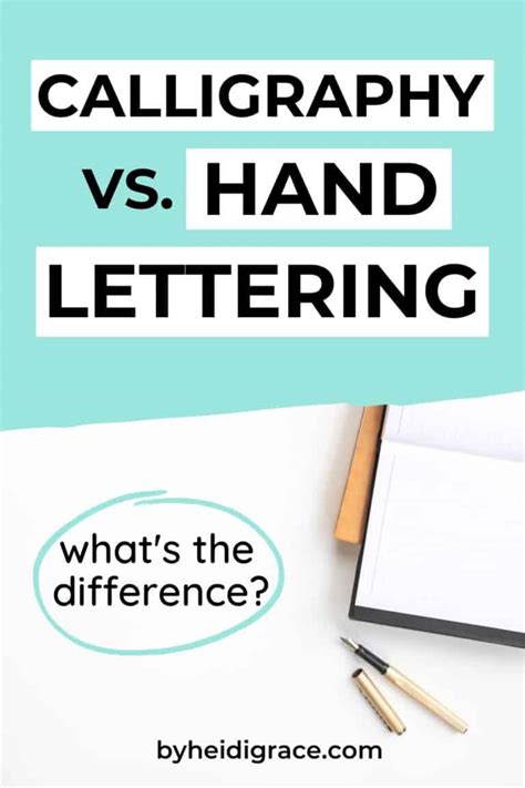 The Difference Between Calligraphy And Hand Lettering