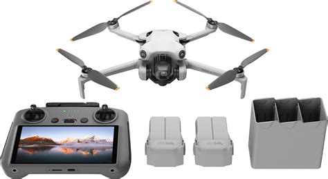 Dji Mini 4 Pro Fly More Combo Drone And Rc 2 Remote Control With Built