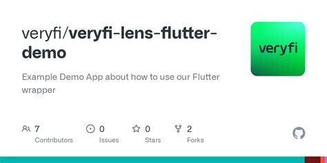 GitHub Veryfi Veryfi Lens Flutter Demo Example Demo App About How To