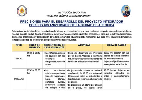 DIA Dearequipa Dia De Arequeupa INSTITUCIN EDUCATIVA NUESTRA SE