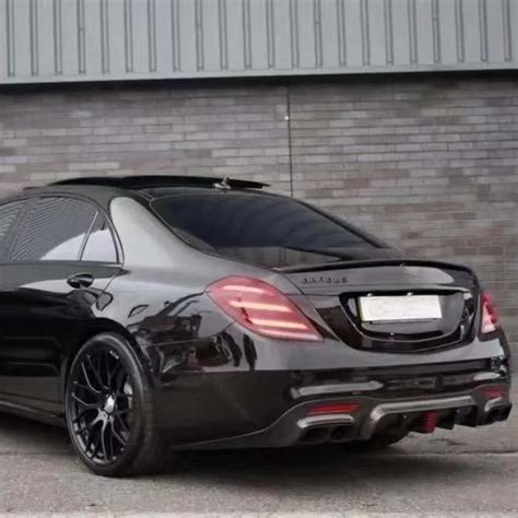 B Style Carbon Fiber Rear Diffuser For Mercedes Benz S Class W222 S63