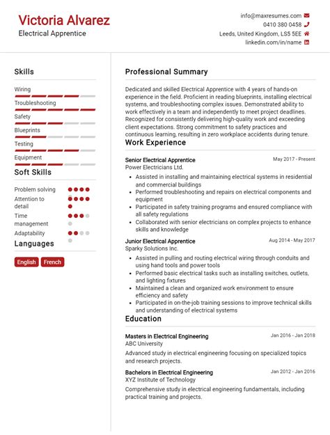 7 Best Electrical Apprentice Resume Examples For 2025