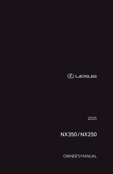2025 Lexus Nx250 Owners Manual Pdf 819 Pages