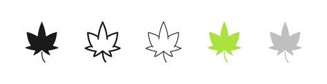 Icône De Ligne De Feuille Feuille De Deux Arbres Dans Le Sol Plante