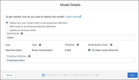 Deploy A Model Salesforce Trailhead