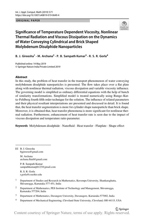 Significance Of Temperature Dependent Viscosity Nonlinear Thermal