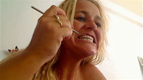 Teeth Cleaning With Dental Hook Claudia Webcam From Holland Clips4sale