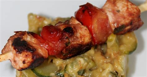 Brochettes de poulet marinées