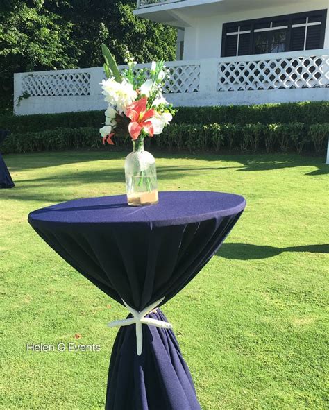 Wedding Cocktail High Top Table Decor By Helengevents For Yesterday