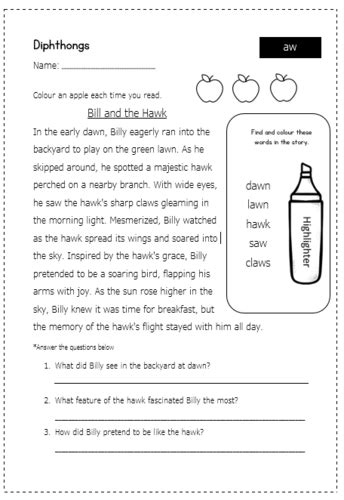 Phonics Power Boost Learning With Diphthongs Exercises Teaching