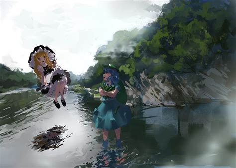 停在 插画师牛土的河城荷取插画图片 BoBoPic