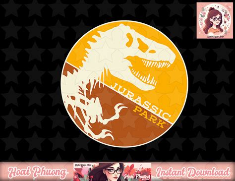 Jurassic Park Split Colors T Rex Logo Graphic Png Instant D Inspire