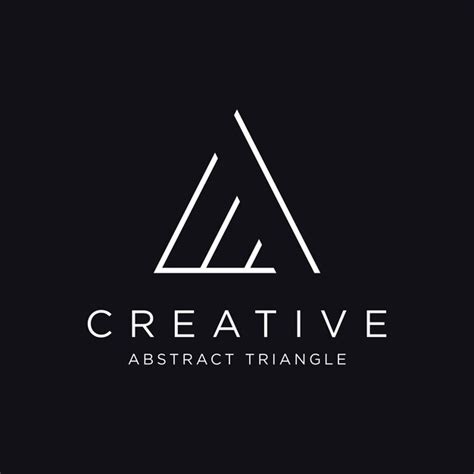 Premium Vector Modern And Luxurious Geometric Triangle Abstract Logo Element Logo For Business