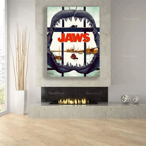 Framed Jaws Poster