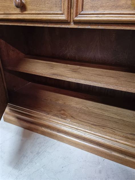 Wohnzimmerschrank Eiche Massiv Mit Viel Stauraum 50er Jahren Acheter