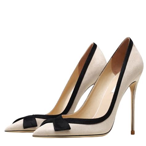 Funki Buys Shoes Womens Luxury Leather Bowknot Stilettos Glamour