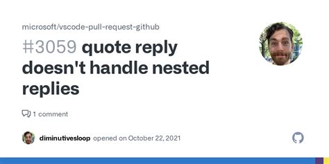 Quote Reply Doesnt Handle Nested Replies · Issue 3059 · Microsoft