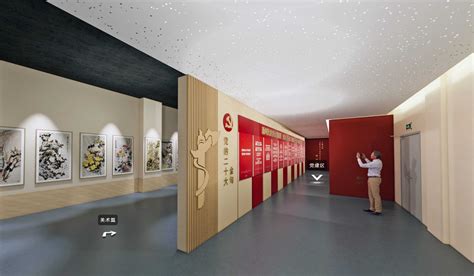 中共中央党校——大有智慧党建艺术馆之书画摄影展 展览展示 北京校园文化设计公司 展厅设计公司 展馆设计公司 北京鸿源博通展览展示有限公司