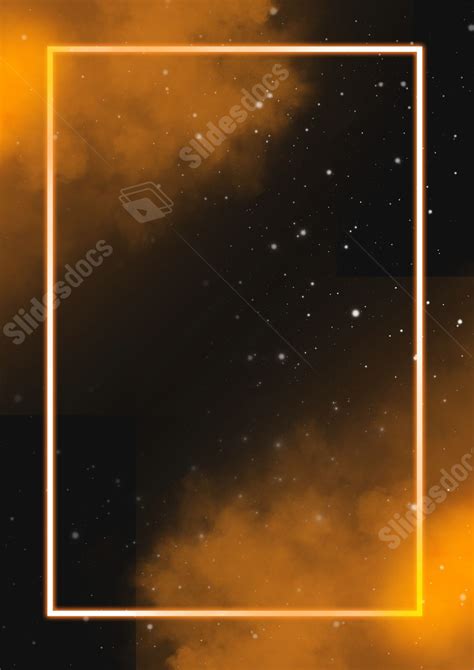 Neon Border Page Border And Printable Background In Word Slidesdocs