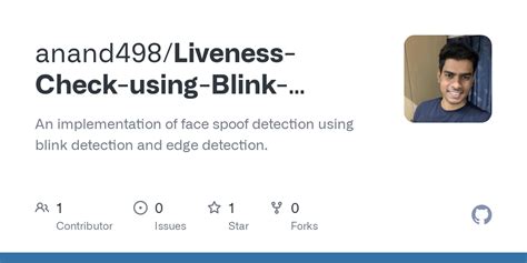 GitHub Anand Liveness Check Using Blink Detection And Edge Detection An Implementation Of