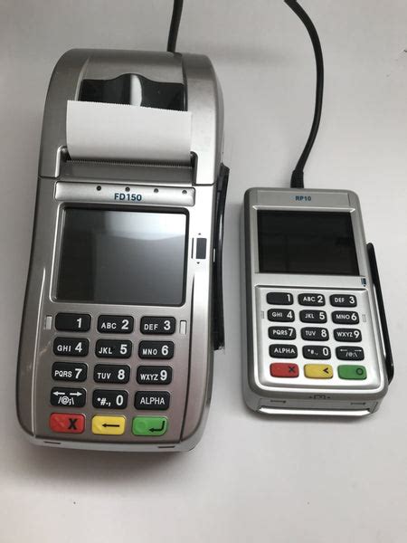 Fiserv Fd150 Terminal And Rp10 Pin Pad Combo Contactless And Emv Brand New
