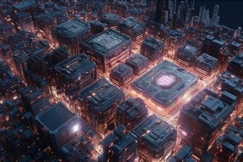 Microchip City Town Generate Ai 3477620