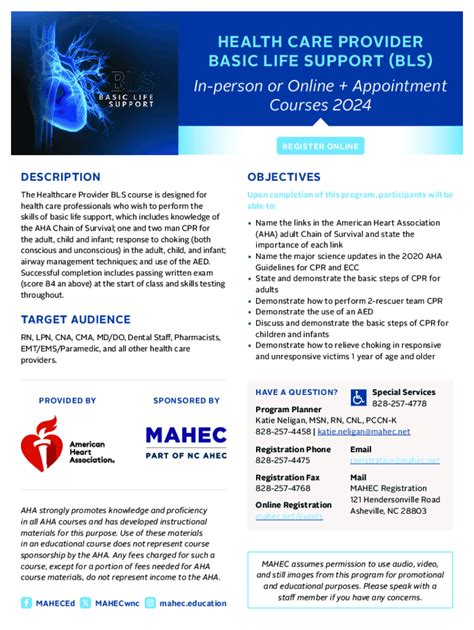 Fillable Online Sys Mahec Basic Life Support Certification Onlinebls