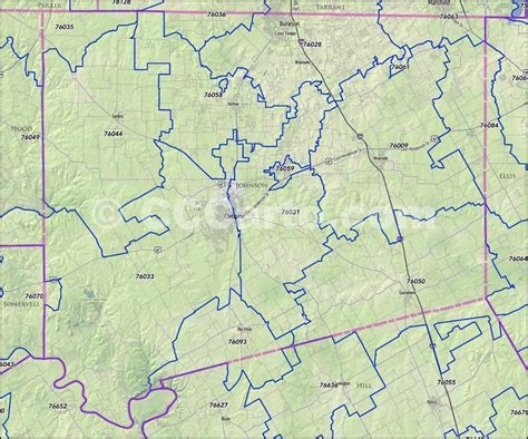 Johnson County Texas Zip Code Map Find Zip Codes In Texas