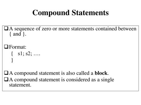 Java Statements Java Control Structure Is Entrenched In Statements
