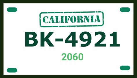 Free License Plate Registration Design Template To Edit Online