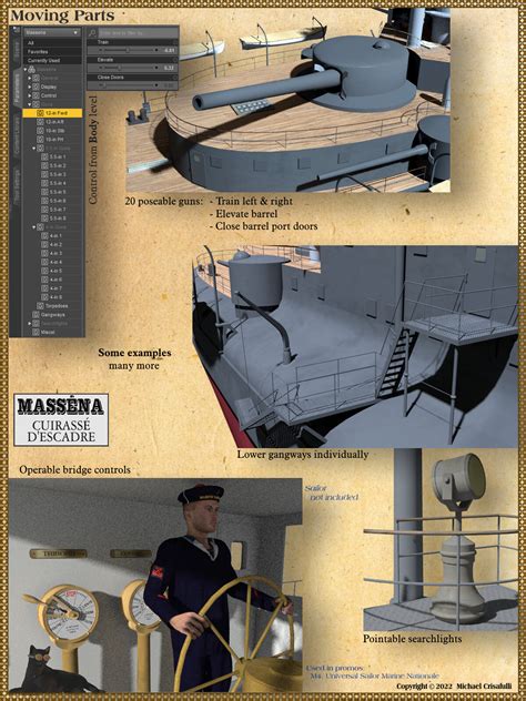 Massena Pre Dreadnought Battleship 3d Models Michaelc