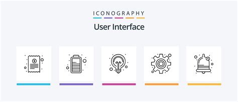 User Interface Line 5 Icon Pack Including Sound Play Cash Receipt