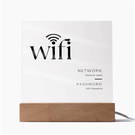 Personalized Wifi Qr Sign Personalized New Home Gift Qr Code Scanner