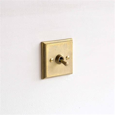 Ihada Brass Light Switches Plates 1 Switch Small Square Artofit