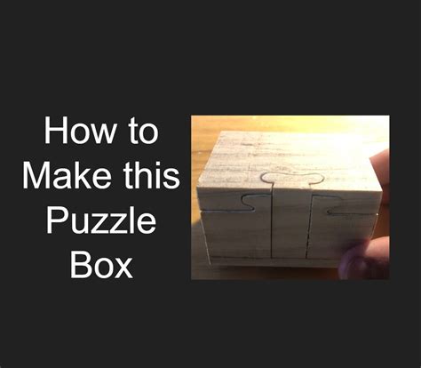 Scroll Saw Puzzle Box Instructions Etsy