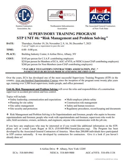 Nescaagceca Stp Unit 6 Risk Management And Problem Solving