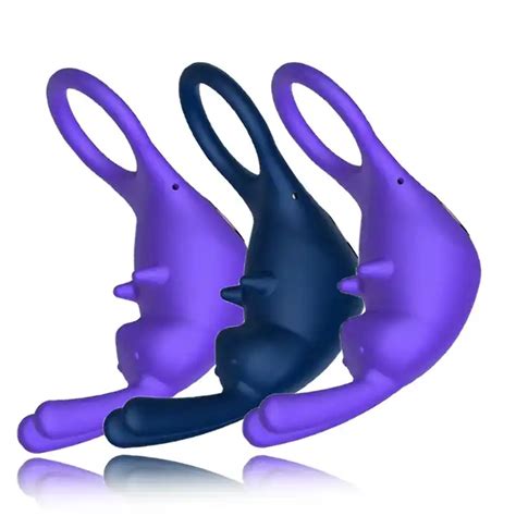 Female Silicone Delay Locking Sperm Vibrating Ring 10 Frequency