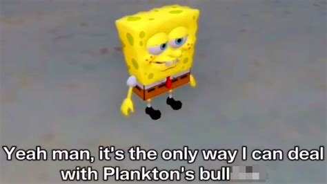 Spongebob Is Taking Copium Cause Plankton Refuses To Say E Maj Properly Ai Sponge Rehydrated