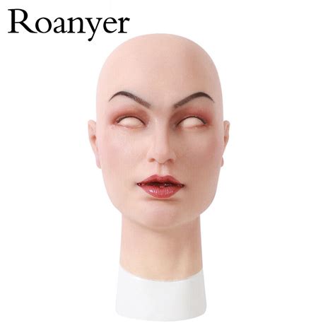 Roanyer Female Fake Face Silicone Betty Mask Cosplay Crossdresser Hoods