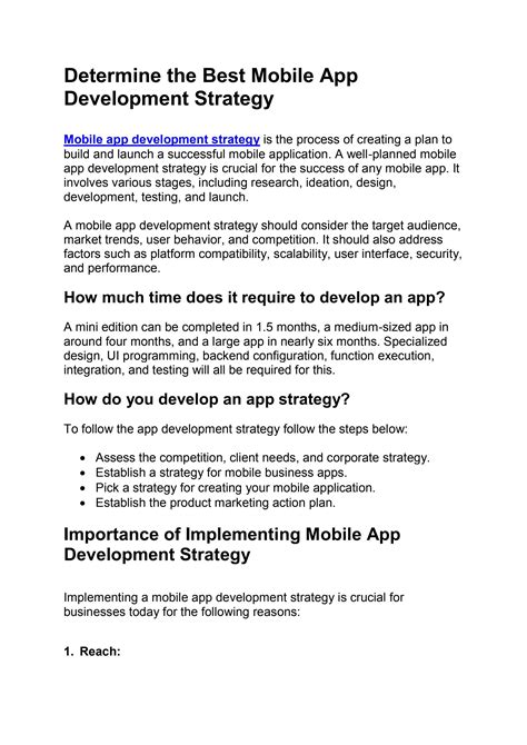 determine the best mobile app development strategy by hrtechseo issuu