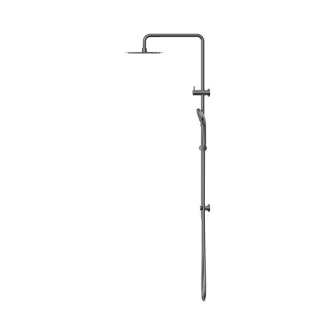 Round Project Twin Shower Gun Metal