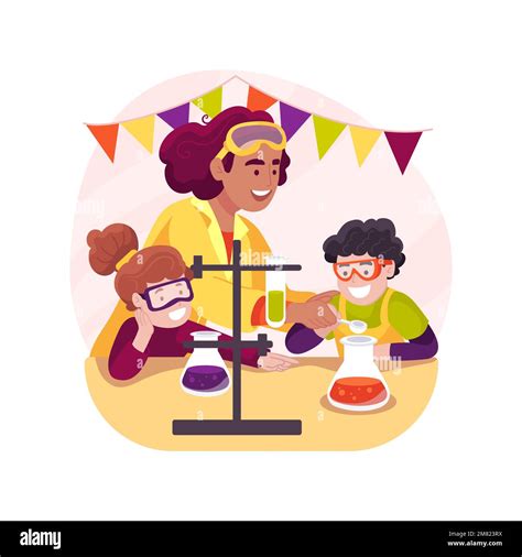 Science Class Isolated Cartoon Vector Illustration Stock Vector Image