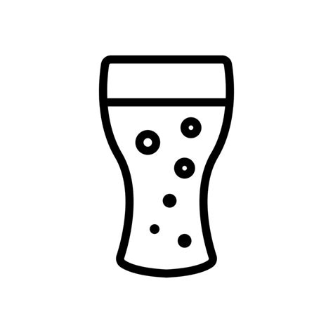 Fizzy Drink Icon Vector Isolated Contour Symbol Illustration 9682418