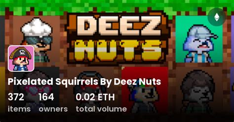Pixelated Squirrels By Deez Nuts Collection OpenSea