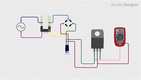 Ac To Dc Power Supply With Voltage Regulation And Multimeter Monitoring