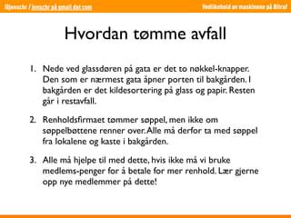 Bitraf Maintenance Workshop PPT