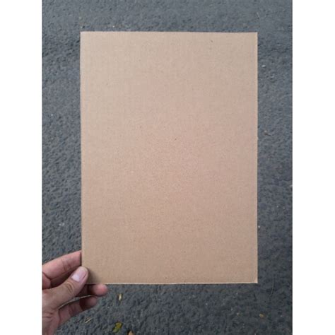 Jual Kardus Polos Lembaran A4 21x30 Cm Single Wall Shopee Indonesia