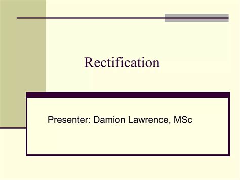 Rectifier Ppt